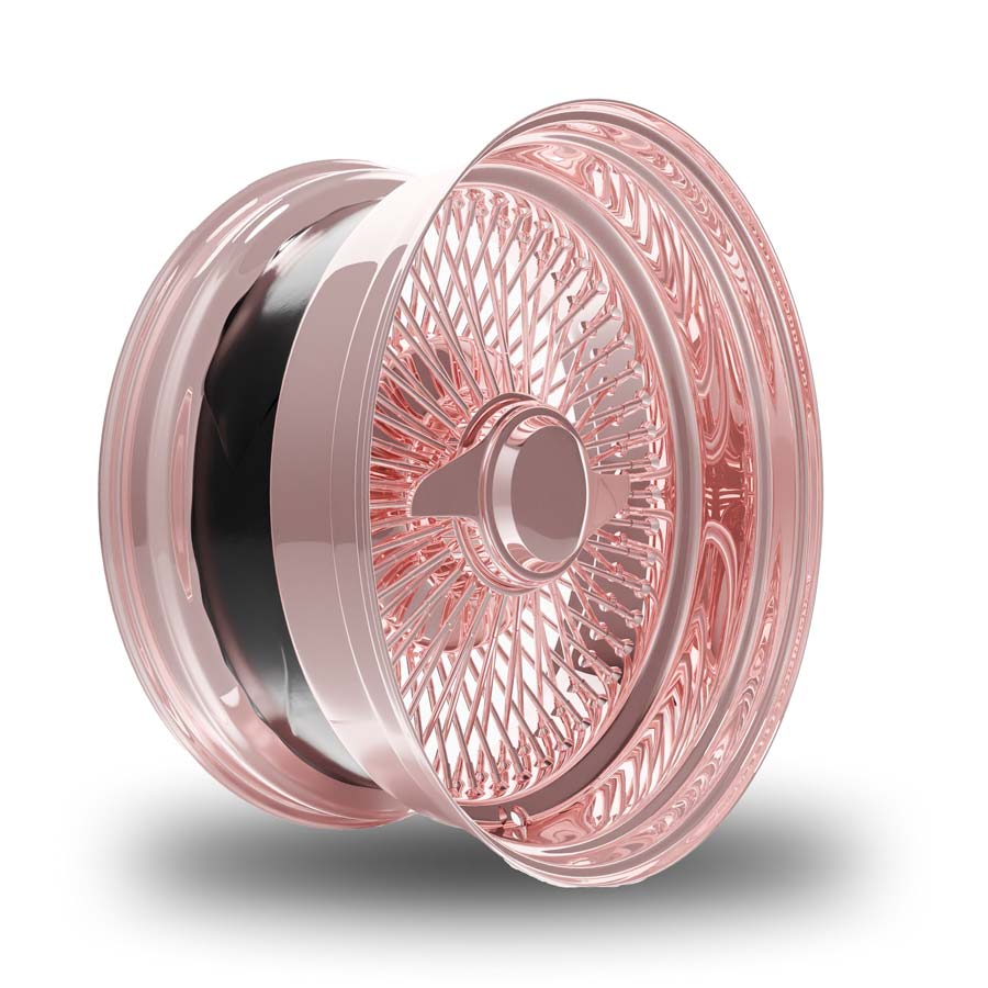 BEST 100 Spoke Wire Wheels Sealed Std Rose Gold